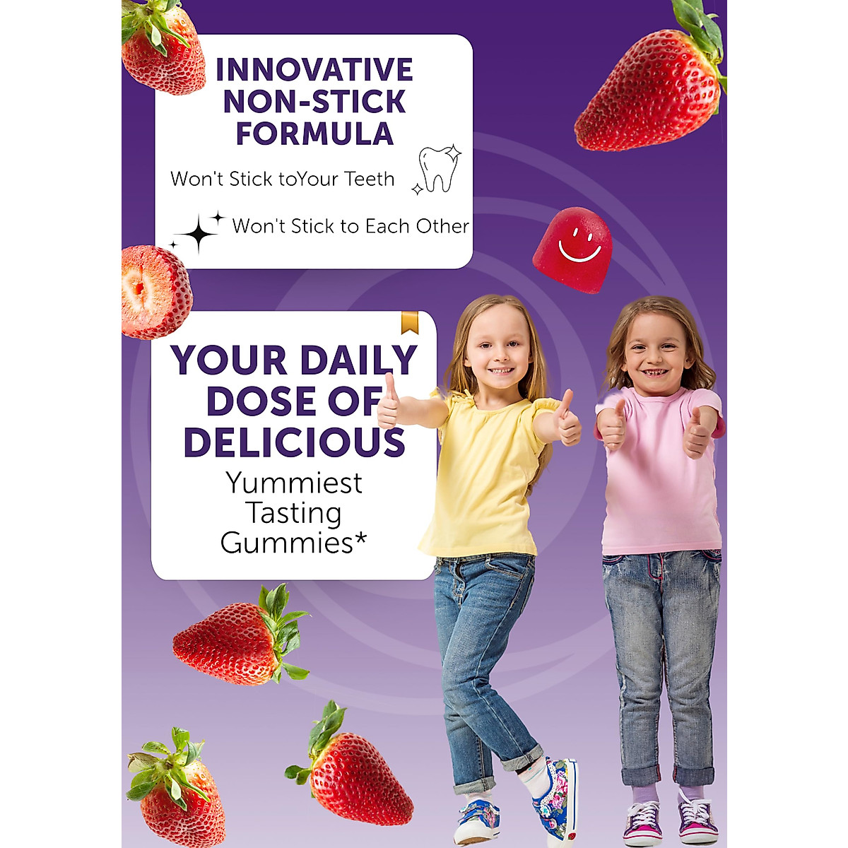 Lunakai USA Made Kids Melatonin Gummies 1mg - Safe & Natural Sleep Aid for Children 2+ - Non-GMO, Vegan, Gluten-Free - 60 Count