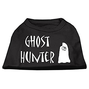 Mirage Pet Products Ghost Hunter Screen Print Shirt Light Pink with Black Lettering XS (8)