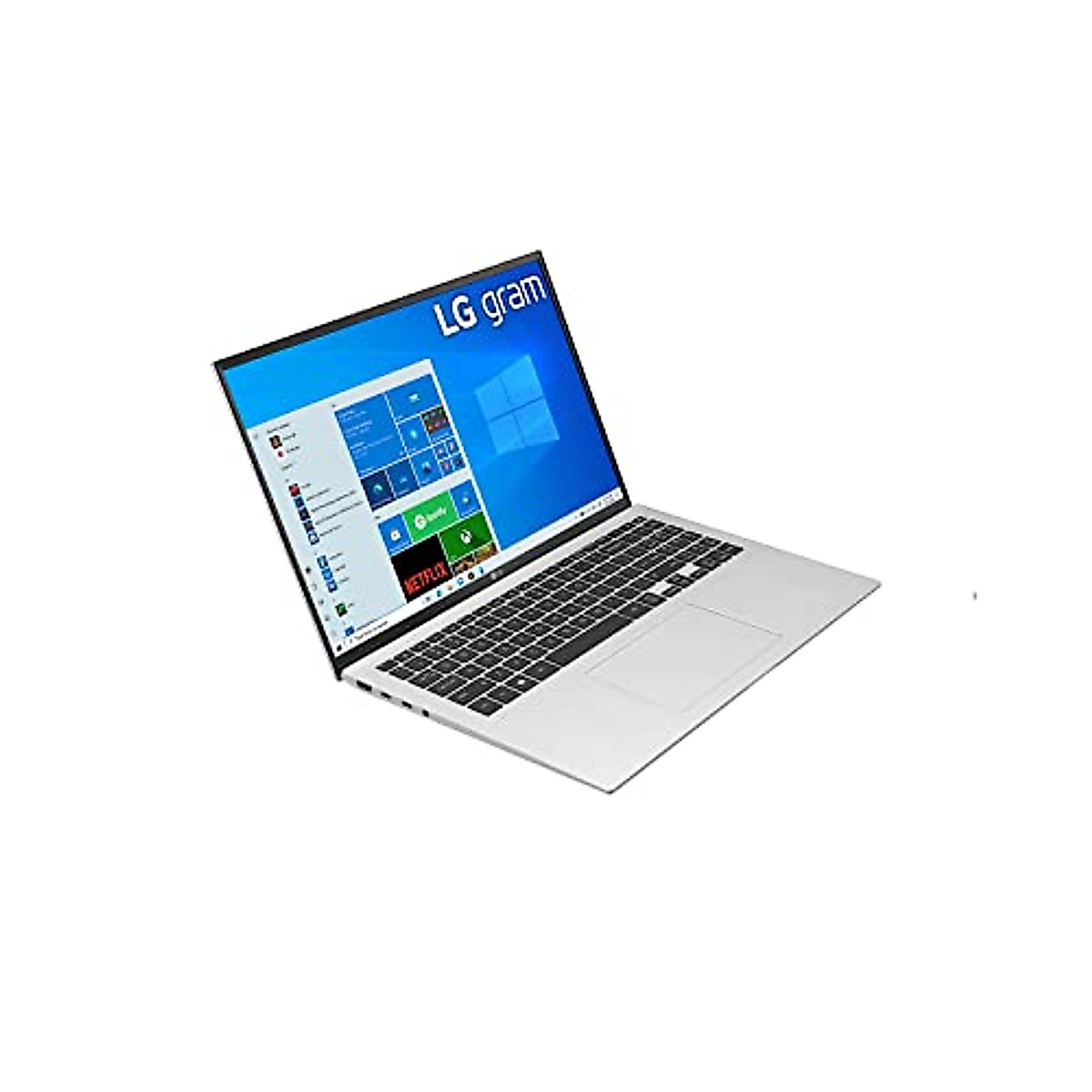 LG 2022 Gram 16" WQXGA IPS Ultralight Laptop Intel i7-1165G7 16GB LPDDR4 1TB NVMe SSD Iris Xe Graphics WiFi AX HDMI Thunderbolt 4 Webcam Backlit Full-Day Battery Silver Windows 10 Pro w/RE USB