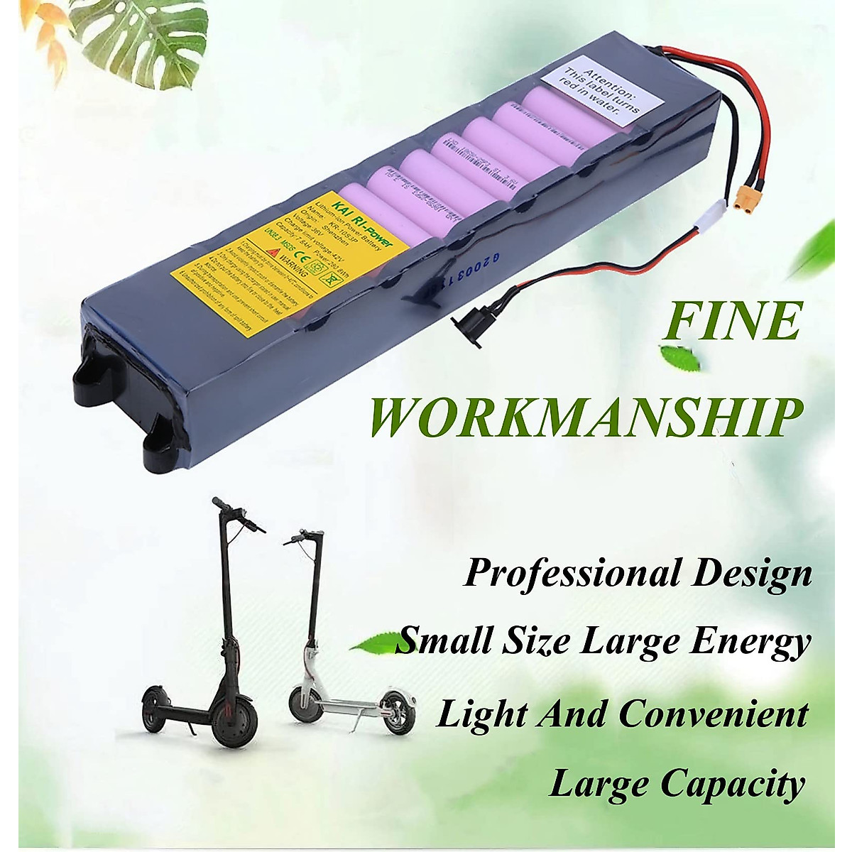 Electric Scooter Battery Replacement 36V 7800mAh Battery Pack for M365 Scooter, Large Capacity Eightfold Lithium Battery Pack