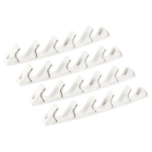 M METERXITY 4 Pack Chaise Adjustment Bracket - 5 Positions to Adjust The Inclination, Apply to Outdoor/Garden/Beach/Balcony (White)