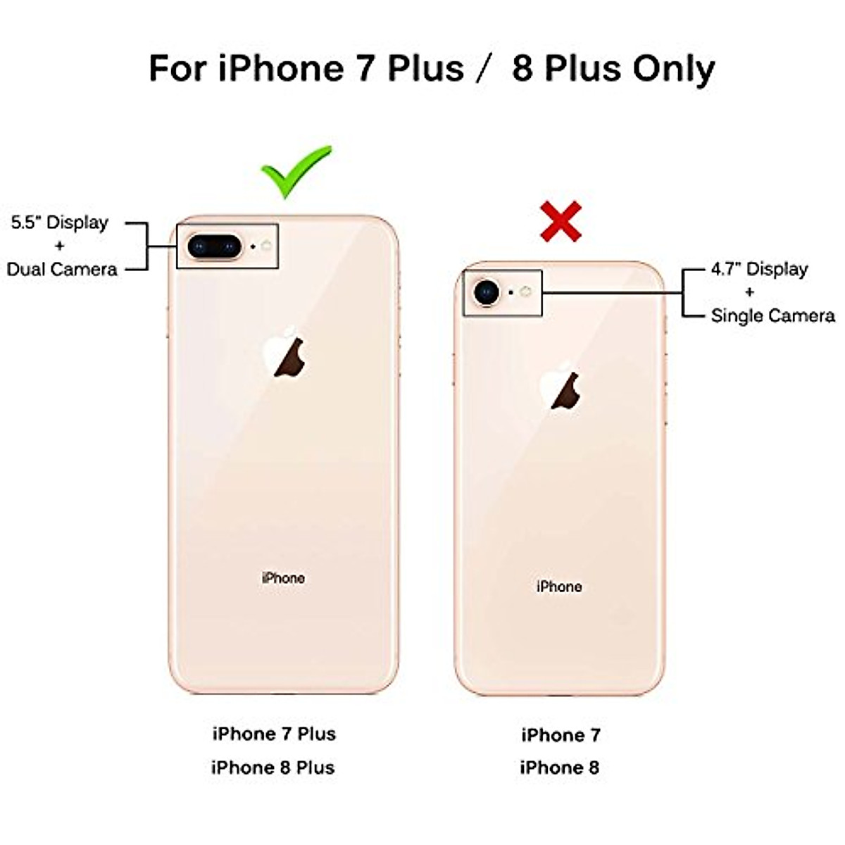 Hocase for iPhone 8 Plus Case, iPhone 7 Plus Case, Heavy Duty Shockproof Protection Hard Plastic+Silicone Rubber Hybrid Protective Case for iPhone 8 Plus/iPhone 7 Plus - Royal Purple Flowers