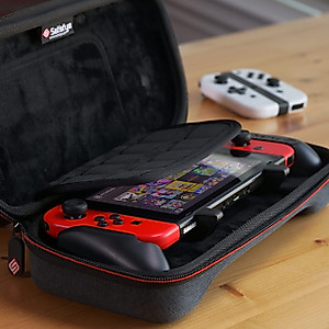 Satisfye – ZenGrip Pro Gen 3 OLED Slim Bundle, Accessories Compatible with Nintendo Switch - The Bundle includes: Black Pro Grip, Slim Case