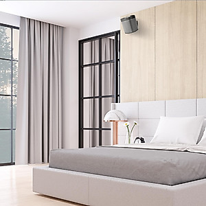 Play 1 Wall Mount, Black, Pair, Compatible with Sonos Play:1 Only, Twin Pack, Adjustable Swivel & Tilt Mechanism, 2 Mounting Brackets Includes All Fixings