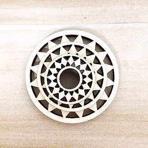 Nwsrayu 30 pcs 3 sizes Wood Crystal Ball Stand for 30 - 150 mm Sphere, Wooden Mini Sphere Holder, Crystal Ball Display (10S+10M+10L)