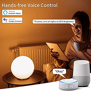 Smart Light Bulbs E12 RGB+CCT Led WiFi+Bluetooth Smart Bulbs 300lm 40W Equivalent Multicolor and Dimmable, Halloween light bulbs Work with Alexa Google Smart Things WiFi(2.4GHz) No Hub Required 5Pack