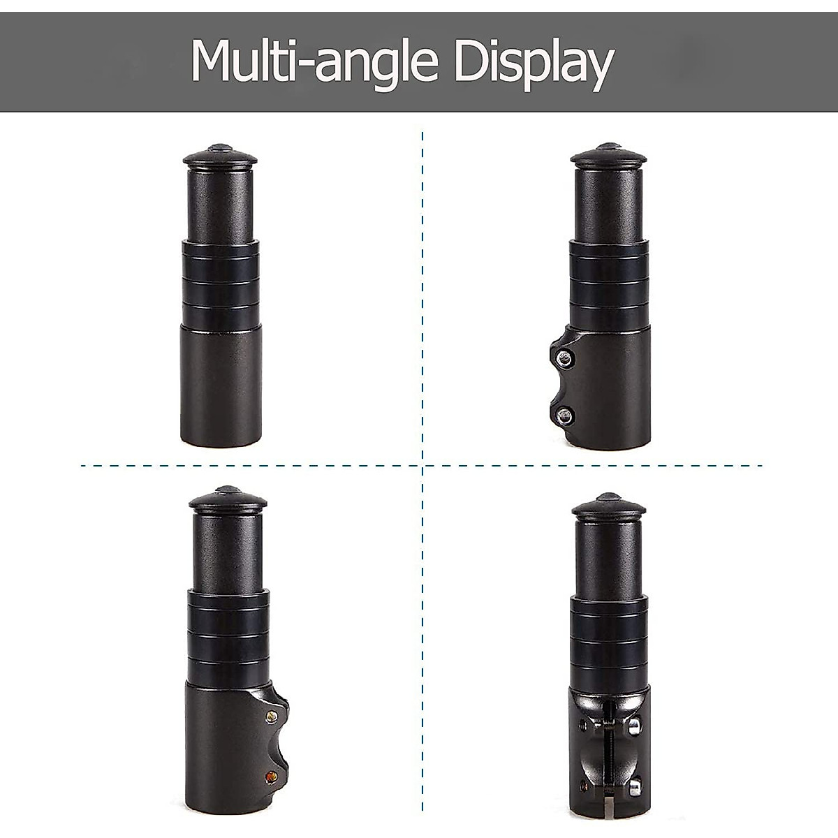 Glaray Bike Stem Extender Bicycle Fork Stem Riser 28.6mm Handlebar Extension Head Up Adapter for Mountain Bike, Road Bike, MTB, BMX