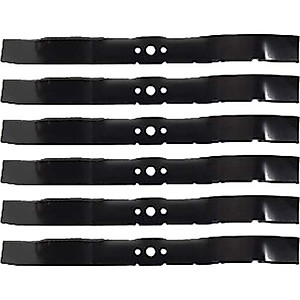 (6 Pack) Premium Medium Lift Replacement XHT Lawn Mower Blade Fits Husqvarna 532134768 | 21.75" x 2" / 0.625" Hole