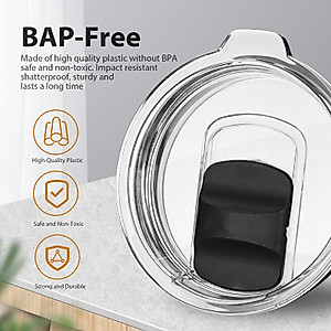 Tumbler Lids for Yeti, 30 oz Magnetic Replacement Cup Covers for 30 oz Tumbler, 14 oz Mug and 35 oz Straw Mug Ullnosoo