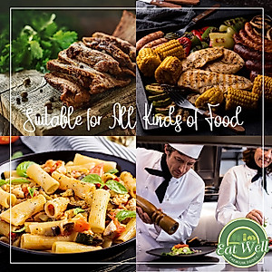 Eat Well Mixed Peppercorn Blend and Coarse Crystal Himalayan Salt, Premium Whole Black Peppercorn Medley 12 oz & Natural Coarse Grain Himalayan Pink Salt 2 lb Freshly Packed Resealable Refill Packets