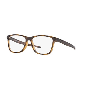 Oakley Men's Ox8163f Centerboard Low Bridge Fit Square Prescription Eyewear Frames, Satin Brown Havana/Demo Lens, 54 mm
