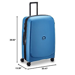 Delsey Paris Unisex Adult Expandable Suitcase, Zinc Blue, L (76 cm-102 L + 10 L)