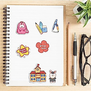 50 Pcs Cute Stickers for Kids,Stickers for Students,Water Bottle Stickers Waterproof Vinyl Hydroflask Phone Skateboard Laptop Stickers, Aesthetic Sticker Packs for Girls Teens