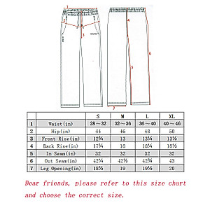 CENFOR Men's Sweatpants Pockets Open Bottom Athletic Pants Jogging, Workout, Gym, Running, Hiking,Training(Navy Blue,M)