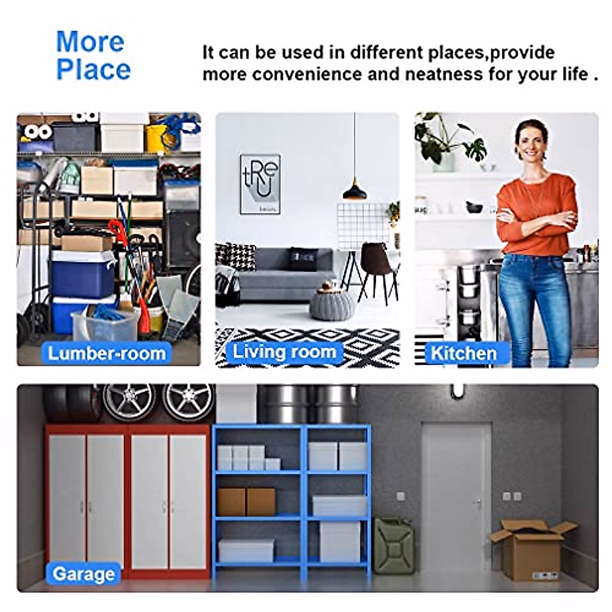 BestOffice 14Dx36Wx72H 5-Shelf Adjustable Storage Shelves Wire Shelving Unit Garage NSF Metal Shelf Heavy Duty Utility Commercial Grade Steel Layer Shelf1250 LBS Capacity,Black