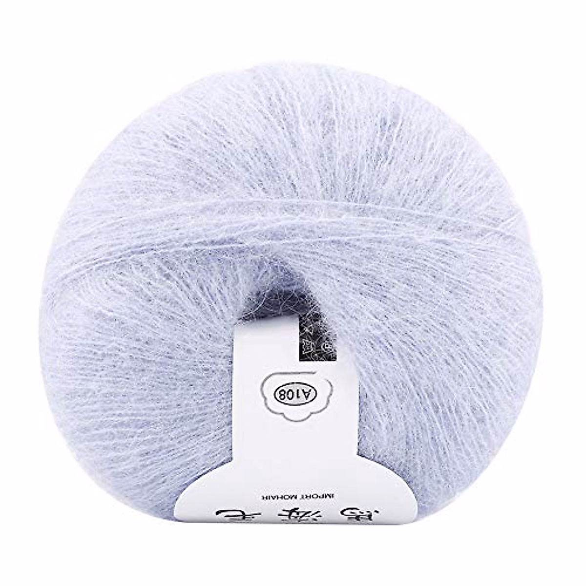 1 Ball Wool Yarn, Luxurious and Soft Mohair Yarn for Hand Knitting Crocheting, Knitting Wool for DIY Shawl Scarf Crochet Thread Supplies, 28g/1oz(Gray Color)