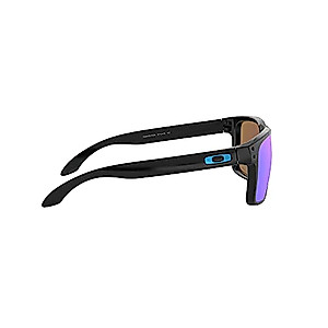 Oakley OO9102 Holbrook Sunglasses+ Vision Group Accessories Bundle for mens (Polished Black/Prizm Sapphire (9102F5)