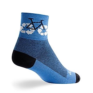 SockGuy, Recycle Bike, Classic Sock, Sporty and Stylish, 3 Inches - Large/X Large