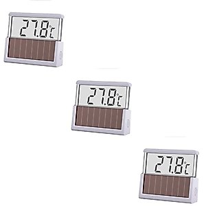 3pcs Abs Thermometer Small Thermometer Digital Aquarium Aquarium Temperature Aquarium Thermometer Dog Birthday Hat Water Temperature Meter White High Precision Water Thermometer