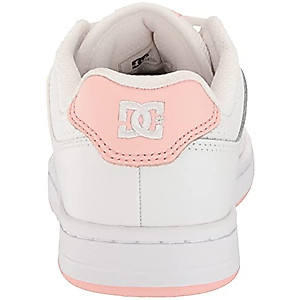 DC Women's Manteca 4 Casual Skate Shoe, White/Pink, 9.5
