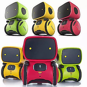 BOPTU Robot Toy, Singing Dancing Kids Smart Robot with Speech Recognition (Red)