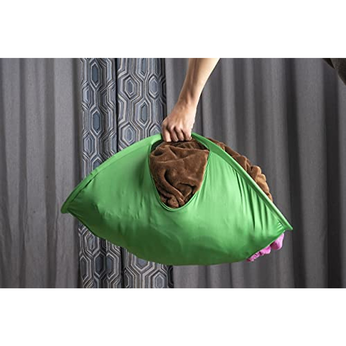 ACPYIDL 26IN Pop-up LaundryHamper-Large-LaundryBasket for DryerLaundryBag,Collapsible LaundryGrabber for WashingMachine,Dryer,Help Moving