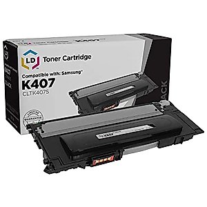 LD Compatible Toner Cartridge Replacement for Samsung K407 CLT-K407S (Black)