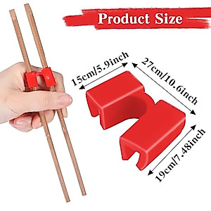 42 PCS Reusable Chopsticks Helpers Training Chopstick Hinges Connector Practice Chinese Chopstick Helper, Multicolor Non-Slip Portable Practice Chopsticks for Adults, Kids, Beginner, Trainers