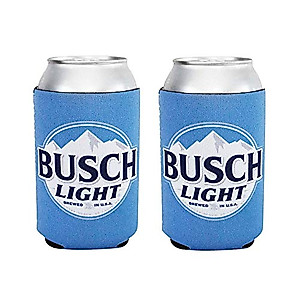 Busch Light Beer 12oz Can Holder Cooler Kaddy Huggie Coolie Set of 2