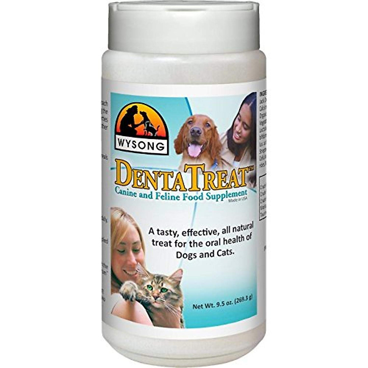 Wysong Dentatreat Canine/Feline - Dog/Cat Food Supplement - 9.5 Ounce Bottle