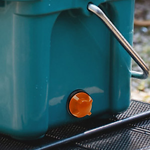 4 Pack For Yeti Cooler Plug Replacement Accessories, Yeti Drain Plug Cooler Drain Plugs Replacement Parts Compatible with Yeti's Line of Roadie, Tundra, and Tank Coolers Fit ORCA Coolers (Orange)