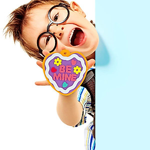 Valentines Day Foam Heart Crafts Kit in Bulk for Kids Classroom Exchange Gifts Party Favor Valentines Day Craft 12Pcs