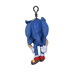 AI ACCESSORY INNOVATIONS Sonic The Hedgehog Sonic & Super Sonic Plush 8" Bag Clip Set, Toys for Kids, Toddler, & Preschoolers, 2 Pc