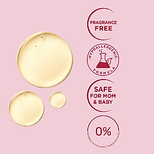 Mustela Maternity Stretch Marks Oil - Natural Pregnancy Skincare Belly Massage Oil with Vitamin E, Avocado, Maracuja & Sunflower Oil - EWG Verified & Fragrance Free - 3.55 fl. oz.