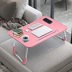 Slendor Laptop Desk Foldable Bed Table Folding Breakfast Tray Portable Lap Standing Desk Notebook Stand Reading Holder for Bed/Couch/Sofa/Floor