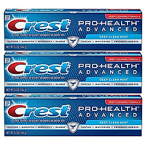 Crest Pro-Health Deep Clean Mint Toothpaste, 5.1 oz (Pack of 3)