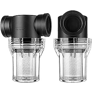 Cxztcl Inline Pipe Filter 1 Inch 40 Mesh Sediment Filter Strainer Attachment Raw Water Strainer for RV,Outdoor Gardening,Pressure Washer