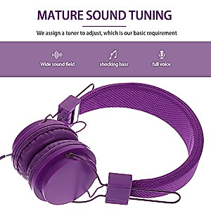 OSALADI 3. 5mm Earphone Over-Ear Headphones 's Headphones Fashion Headset Over- Ear Headphone Wired Game Earphone Simple Gaming Headphone Wired PC Headset Wired Headphones