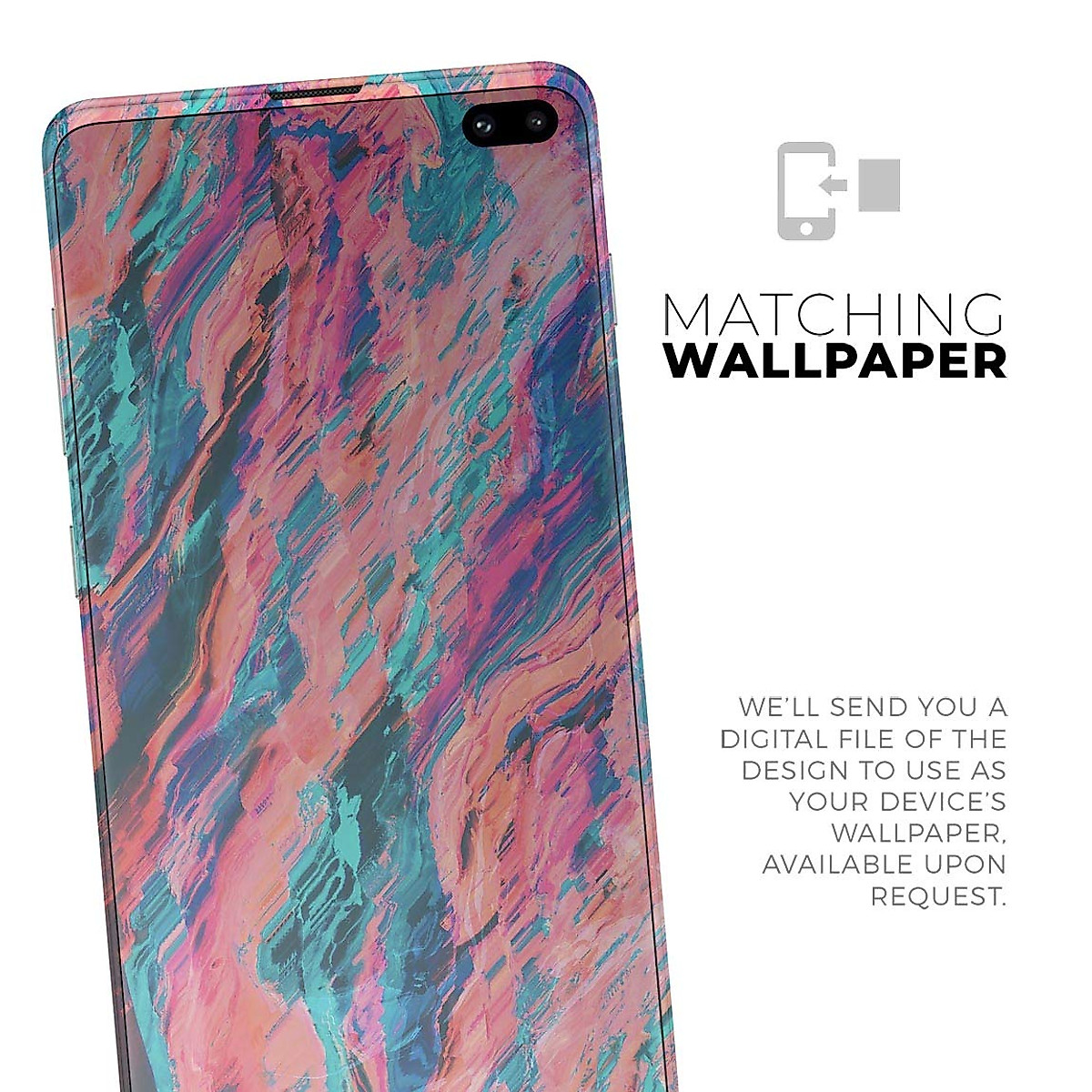 DesignSkinz Liquid Abstract Paint Remix V17 Protective Vinyl Decal Wrap Skin Cover Compatible with The Samsung Galaxy S20 (Screen Trim & Back Glass Skin)