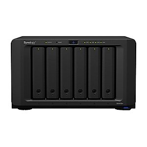 Synology DiskStation DS1618+ NAS Server for Business with Intel 2.1GHz CPU, 16GB Memory, 2TB SSD, 16TB HDD, DSM Operating System, iSCSI Target Ready