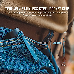 OLIGHT S2R II 1150 Lumens EDC Flashlight USB Magnetic Rechargeable Torch Light Equipped with Variable-Output Side Switch and Dual Direction Pocket Clip