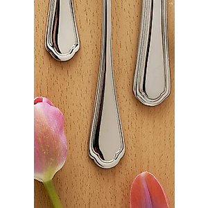 Fortessa Medici 18/10 Stainless Steel Flatware, 5 Piece Place Setting, Service for 1