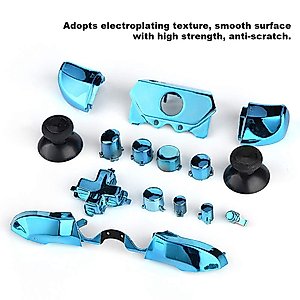 Controller Mods, Thumbsticks ABXY Buttons Replacement Parts for Microsoft One One S X Controller(Blue)