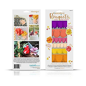 Kimberbell Pull Flower Summer Bouquets: KDKB173, Includes 6 Unique Ribbon Pull Flowers, 36" Each Strand, Synthetic, Iron-Friendly & Machine Washable, Pair with Featured Quilts & Bench Pillows