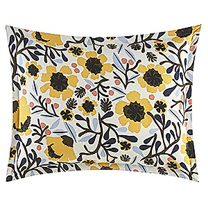 MARIMEKKO - King Duvet Cover Set, Cotton Percale Bedding with Matching Shams, All Season Home Decor (Mykero Multicolor, King)