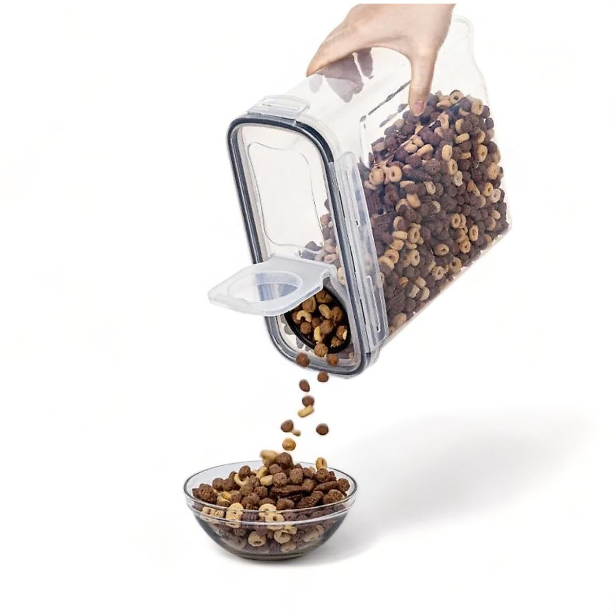 Airtight Food Storage Containers with Lids, Set of 4, Clear Plastic