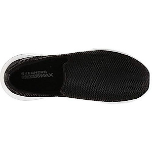 Skechers mens Go Max-athletic Air Mesh Slip on Walking Shoe, Black/White, 9.5 X-Wide US