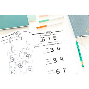 Kindergarten Math Workbook: Kindergarten and 1st Grade Workbook Age 5-7 | Homeschool Kindergarteners | Addition and Subtraction Activities + Worksheets