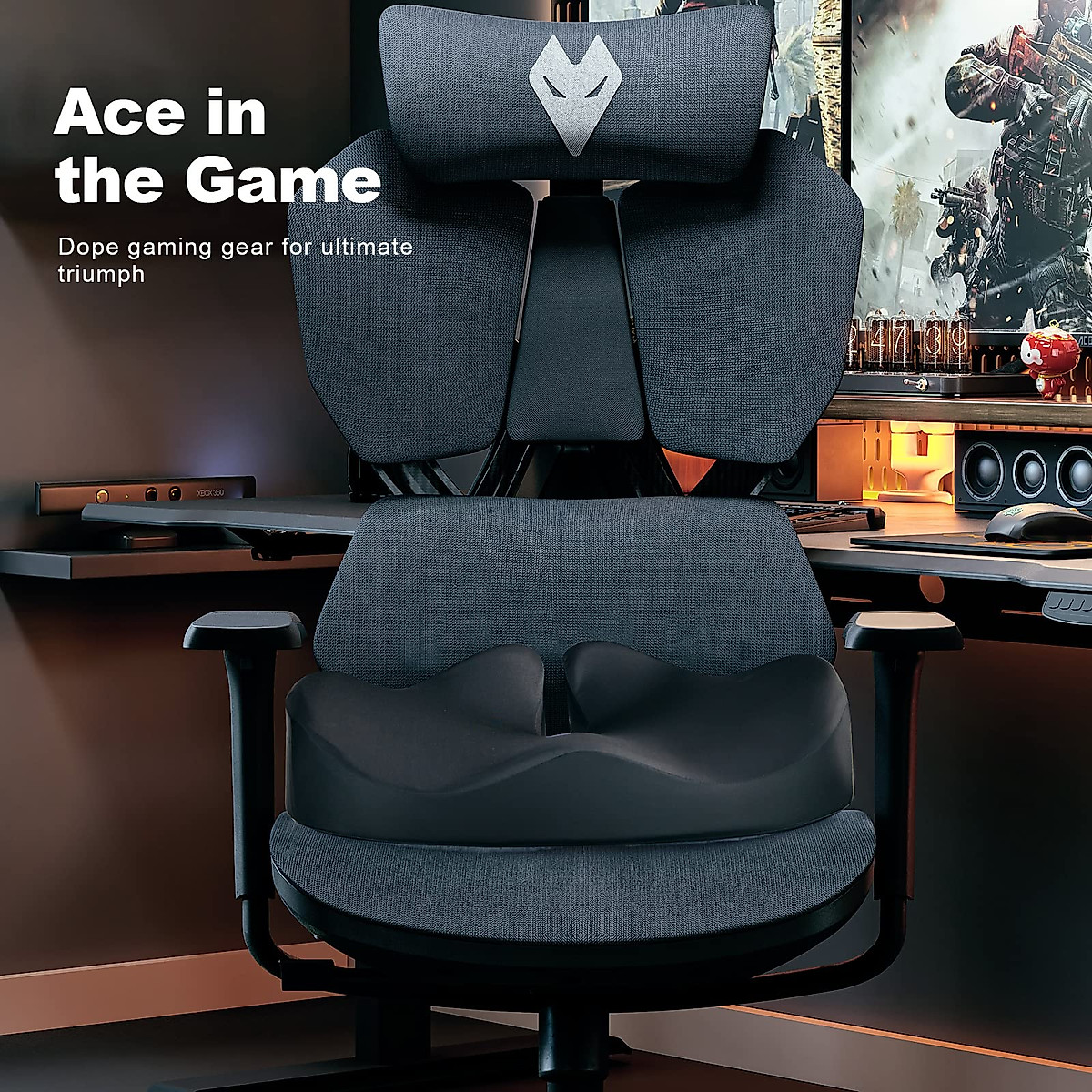 Foamula Pain Relief Coccyx Cushion, Memory Foam Seat Cushion for Wheelchair, Office Chair Cushion, Car Seat Cushion for Butt, Sciatica, Pelvic Floor, Postpartum Recovery