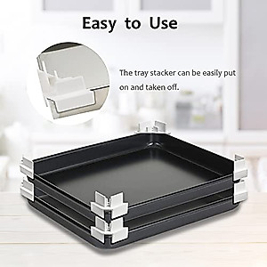 12 PCS Tray Stackers for Harvest Right Freeze Dryer Trays, Freeze Dryer Accessories Compatible with Harvest Right Trays, White